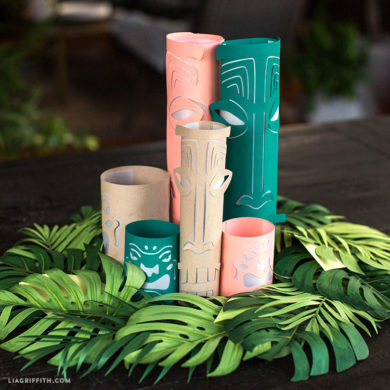 These Paper Tiki Lanterns Are Perfect for Tropical Parties - Lia Griffith