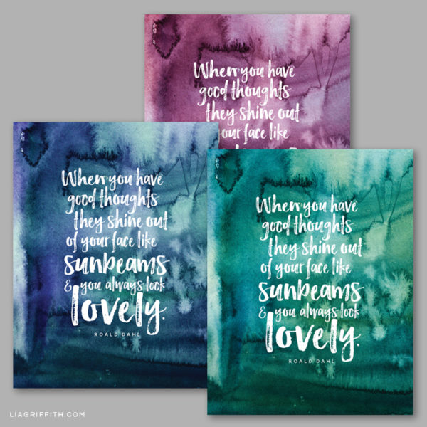 Printable Roald Dahl Quote for Your Entryway - Lia Griffith