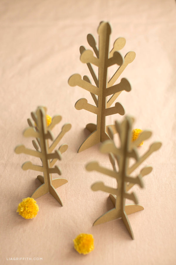 Easy DIY: Scandinavian-Style 3D Paper Trees - Lia Griffith