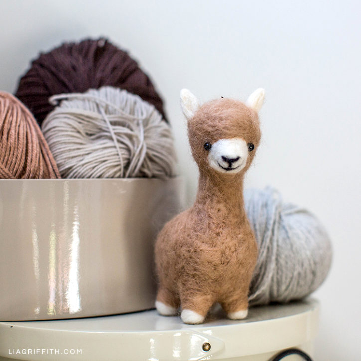 How to Make This Cute Needle Felted Alpaca - Lia Griffith