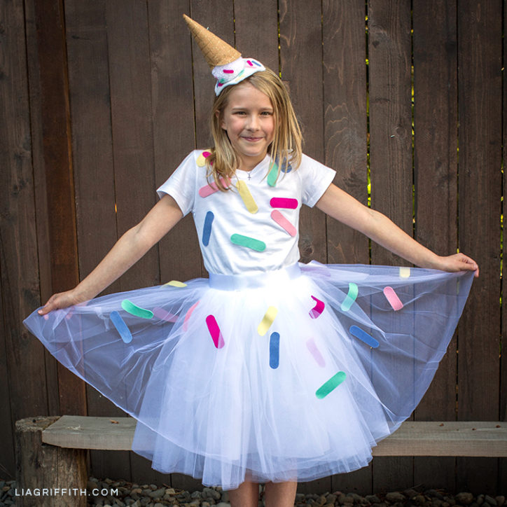 DIY Ice Cream Cone Costume for Halloween - Lia Griffith