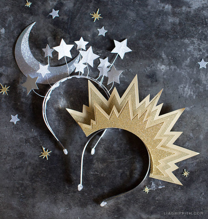 Sun and Moon Headbands DIY Template & Tutorial - Lia Griffith