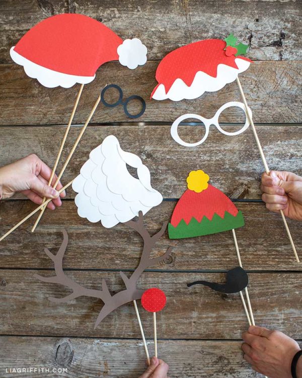 Christmas Photo Booth Props for Your Party - Lia Griffith