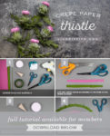 Craft a Beautiful Crepe Paper Thistle with Fringing