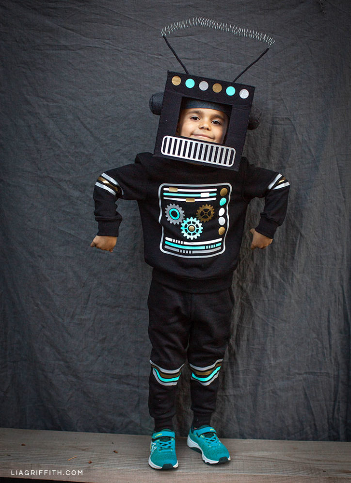 Halloween DIY Robot Costume for Kids - Lia Griffith