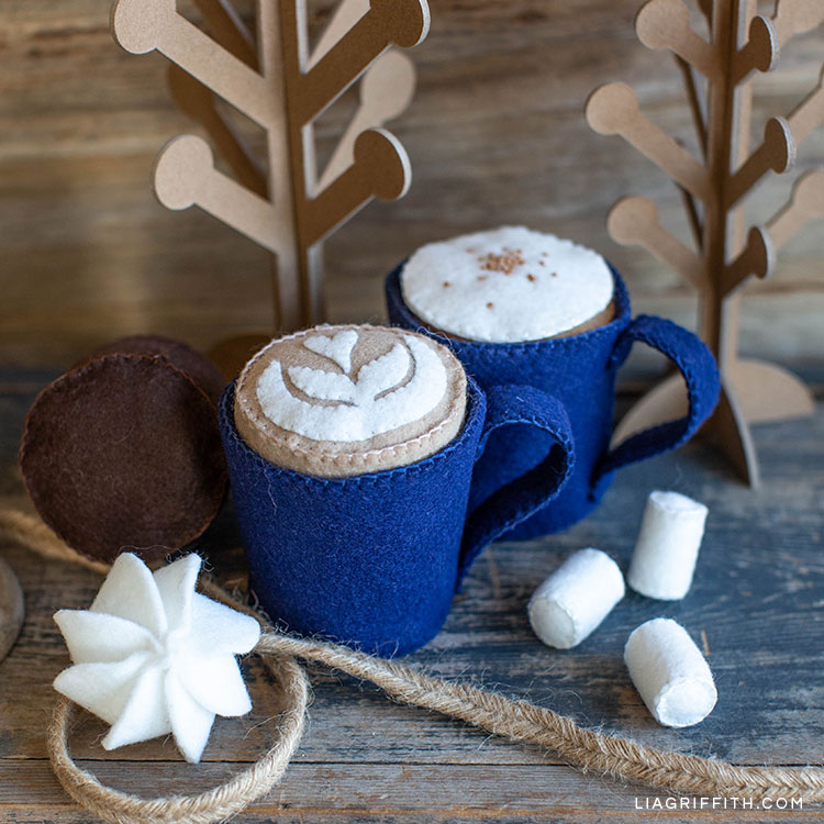 How to Make a Felt Play Cafe Set for Kids - Lia Griffith