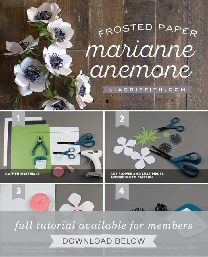 Decorate in Style with This New Frosted Paper Anemone!