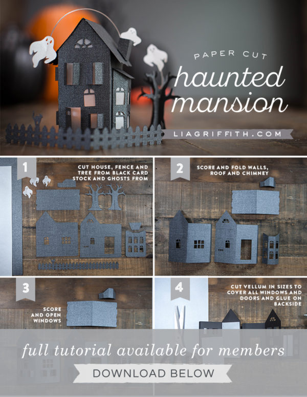 Paper Craft Haunted House - Lia Griffith