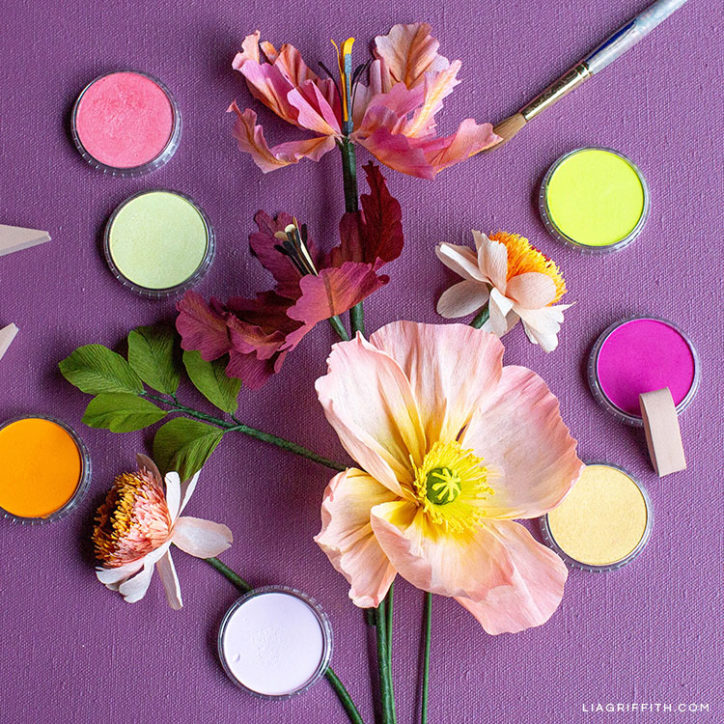 Video Tutorial: How to Color Paper Flowers With PanPastel - Lia Griffith