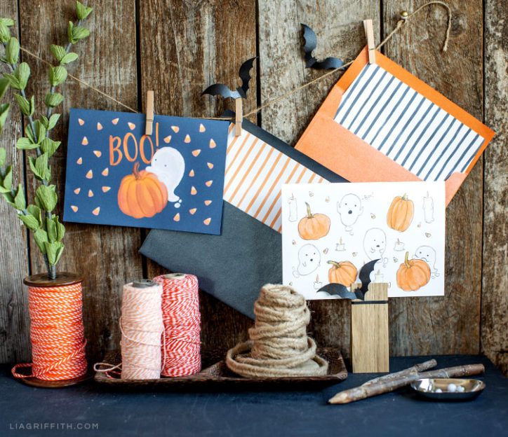 Enjoy These Free Printable Halloween Cards - Lia Griffith