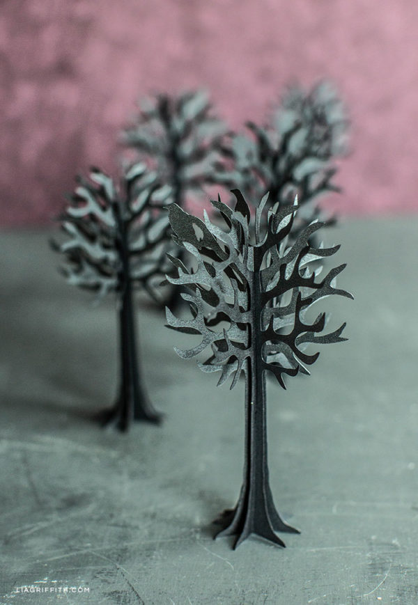 Spooky 3D Paper Tree Halloween Decorations - Lia Griffith