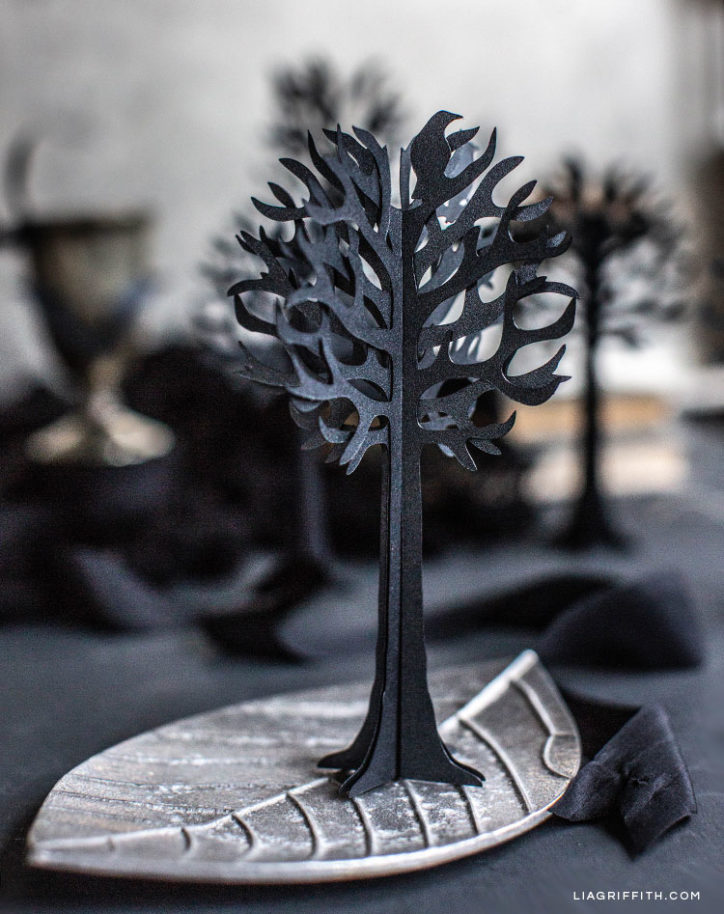 Spooky 3D Paper Tree Halloween Decorations - Lia Griffith