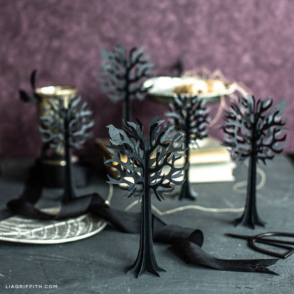 Spooky 3D Paper Tree Halloween Decorations - Lia Griffith