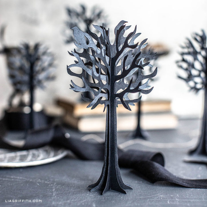 Spooky 3D Paper Tree Halloween Decorations - Lia Griffith