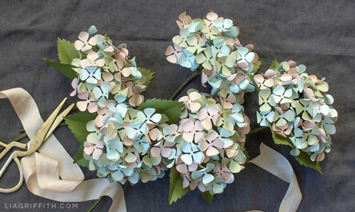 Video Tutorial: Frosted Paper Hydrangeas - Lia Griffith