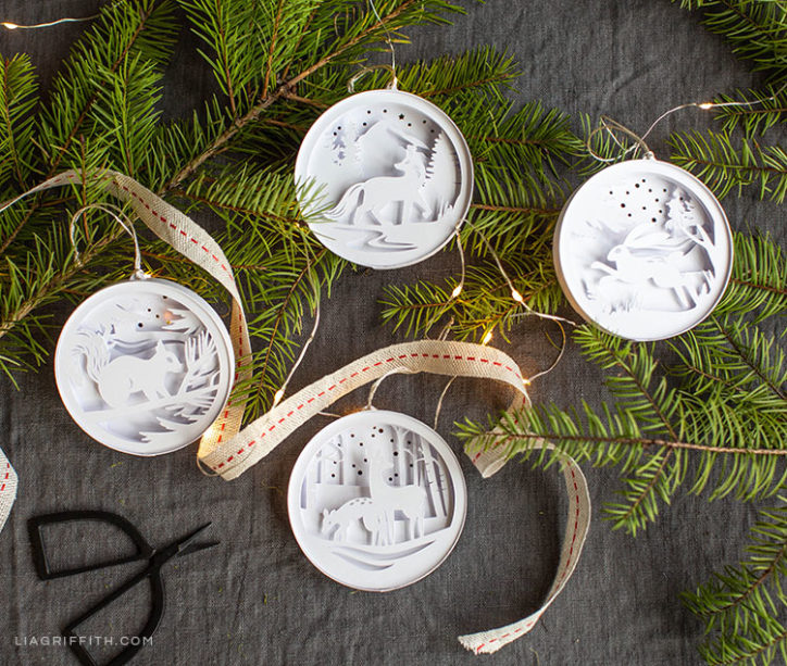 3D Paper Woodland Ornaments for Your Christmas Tree - Lia Griffith