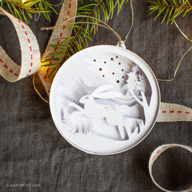 3D Paper Woodland Ornaments for Your Christmas Tree - Lia Griffith