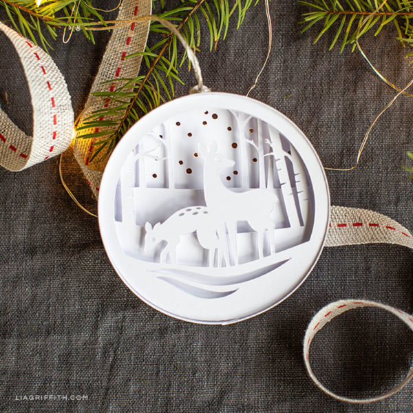 3D Paper Woodland Ornaments for Your Christmas Tree - Lia Griffith