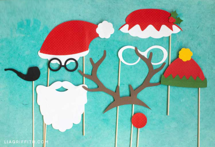 Christmas Photo Booth Props for Your Party - Lia Griffith