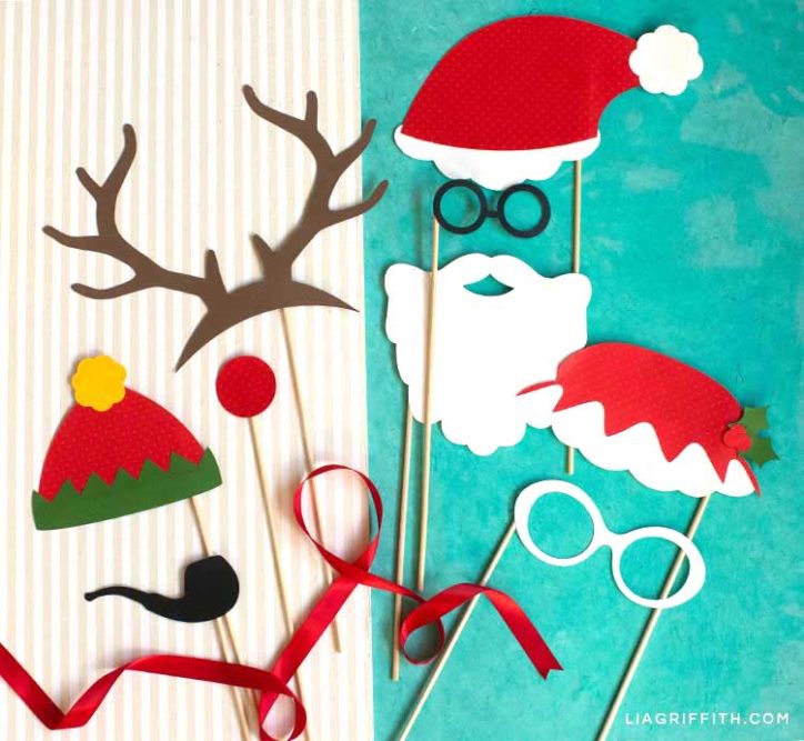Christmas Photo Booth Props for Your Party - Lia Griffith