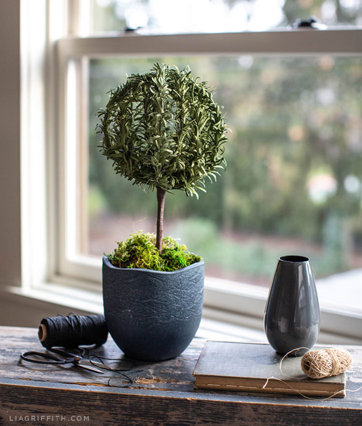 VIDEO: Paper Rosemary Topiary - Lia Griffith