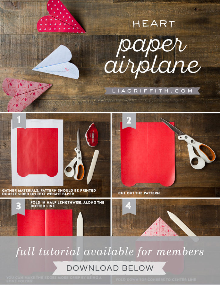 Heart Paper Airplane - Lia Griffith