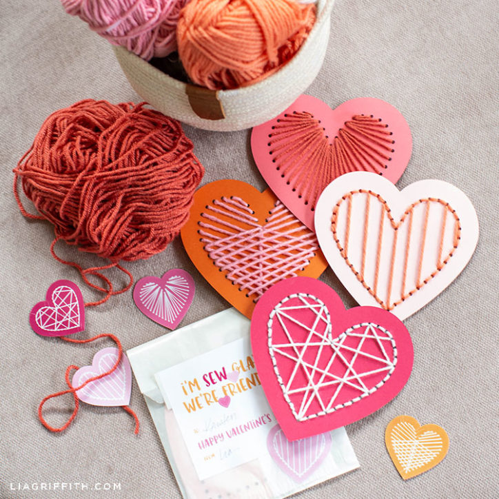 Heart Lacing Card Valentine Craft Kit - Lia Griffith