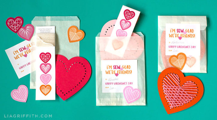 Heart Lacing Card Valentine Craft Kit - Lia Griffith
