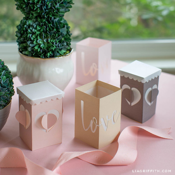 Pretty Paper Lanterns for Valentine's Day - Lia Griffith