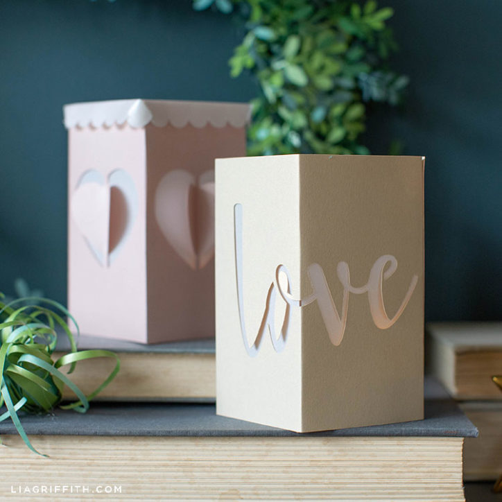 Pretty Paper Lanterns for Valentine's Day - Lia Griffith
