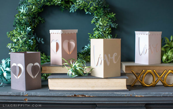 Pretty Paper Lanterns for Valentine's Day - Lia Griffith