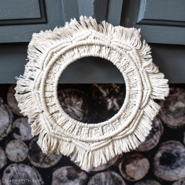 How to Make a Macramé Wreath - DIY Home Décor Tutorial