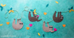 Papercut Sloth Gift Tags for Valentine's Day - Lia Griffith