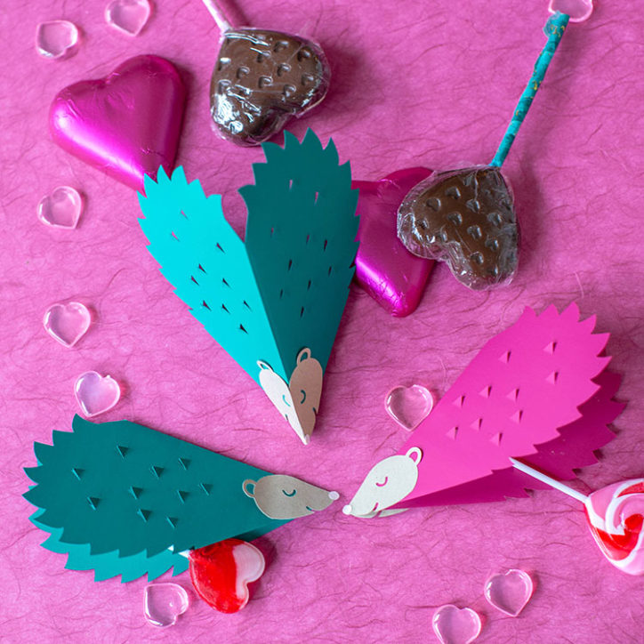 Papercut Hedgehog Valentines - Lia Griffith