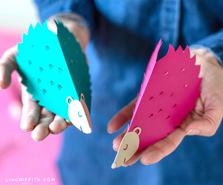 Papercut Hedgehog Valentines - Lia Griffith