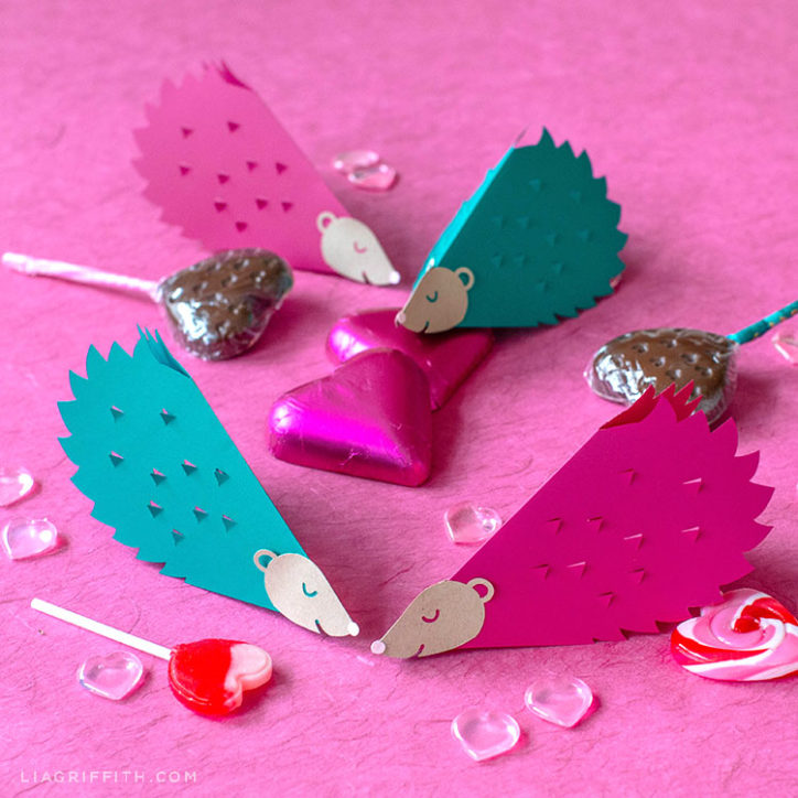 Papercut Hedgehog Valentines - Lia Griffith
