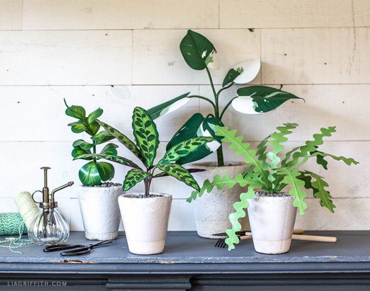 4 Easy DIY Paper Plants for Your Home or Office - Lia Griffith
