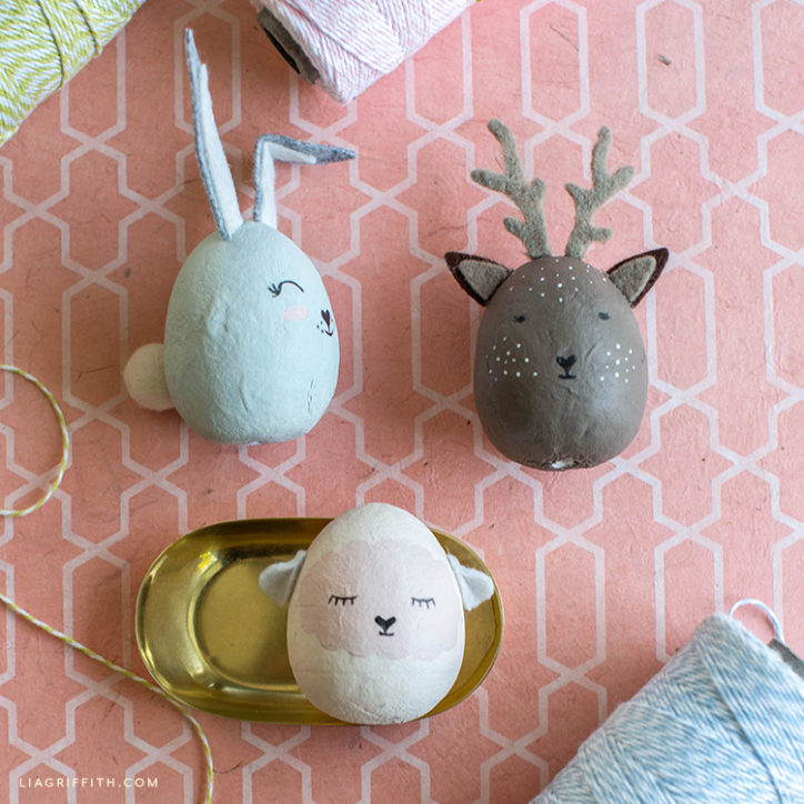 Painted Animal Easter Eggs DIY Tutorial - Lia Griffith