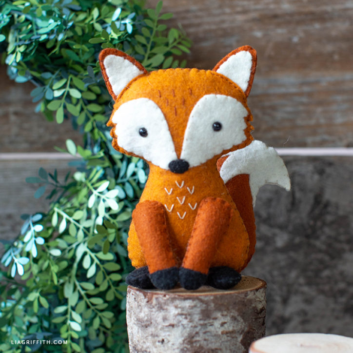 Felt Red Fox Stuffie DIY Tutorial - Lia Griffith