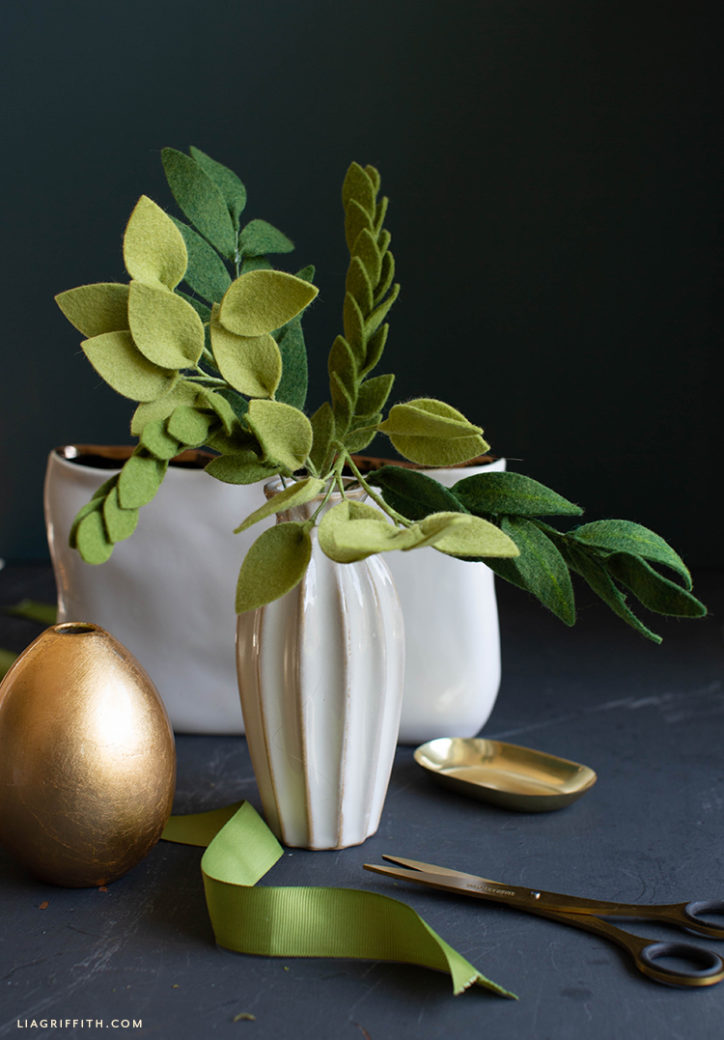 Easy Crafts: How to Make Felt Greenery - Lia Griffith