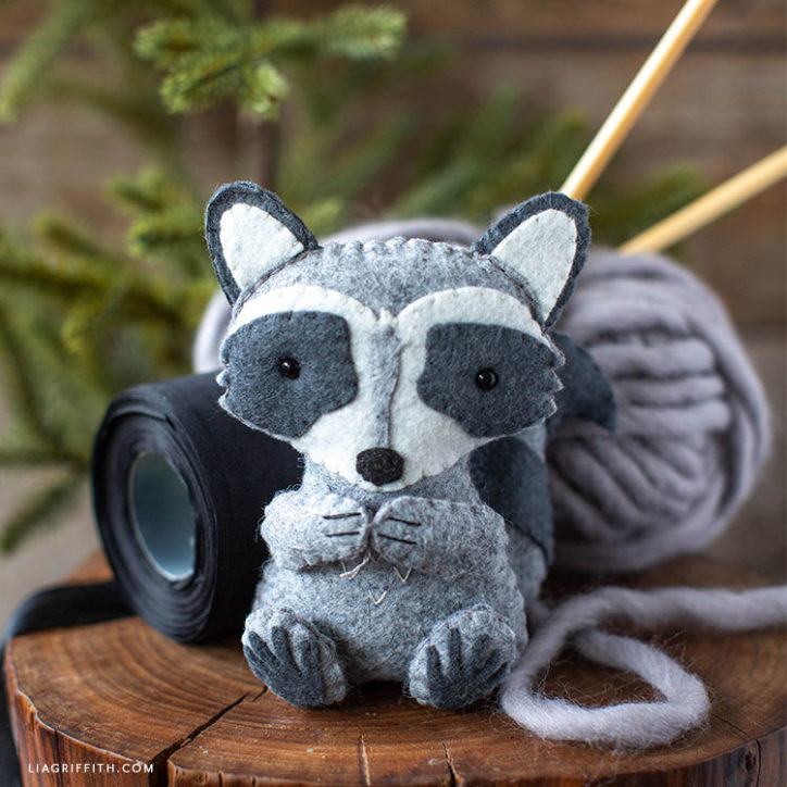 Felt Raccoon Stuffie Tutorial- Lia Griffith