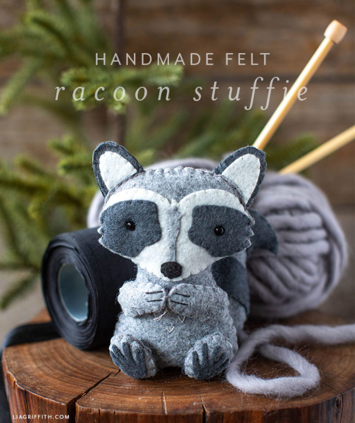 Felt Raccoon Stuffie Tutorial- Lia Griffith