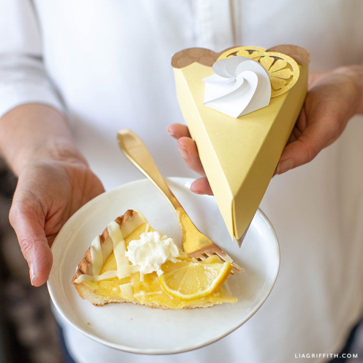 Easy DIY Craft: Paper Lemon Tart Pie Boxes - Lia Griffith