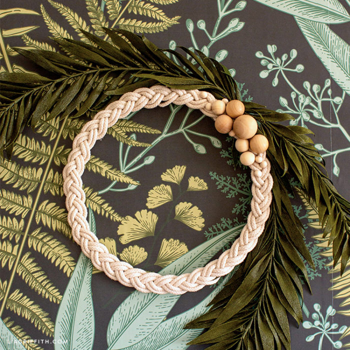 How to Make a Braided Rope Wreath for Your Home - Lia Griffith
