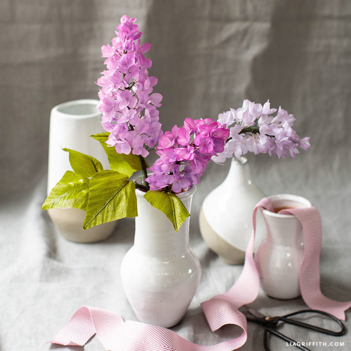 Crepe Paper Lilac Flowers - Member Make Workshop - Lia Griffith
