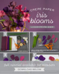 Crepe Paper Iris Blooms - Lia Griffith