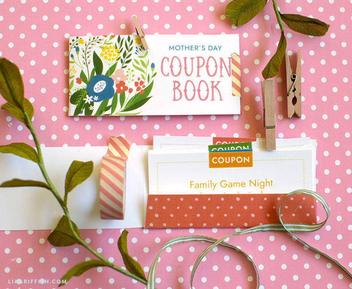 Make Your Own Printable Coupon Book for Mother's Day - Lia Griffith