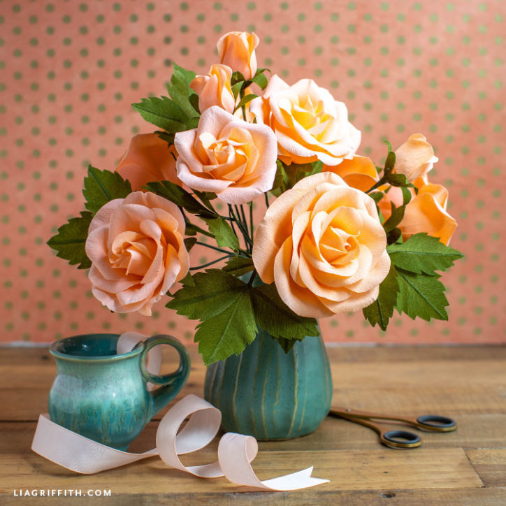VIDEO: New Crepe Paper Rose Flower Kit - Lia Griffith