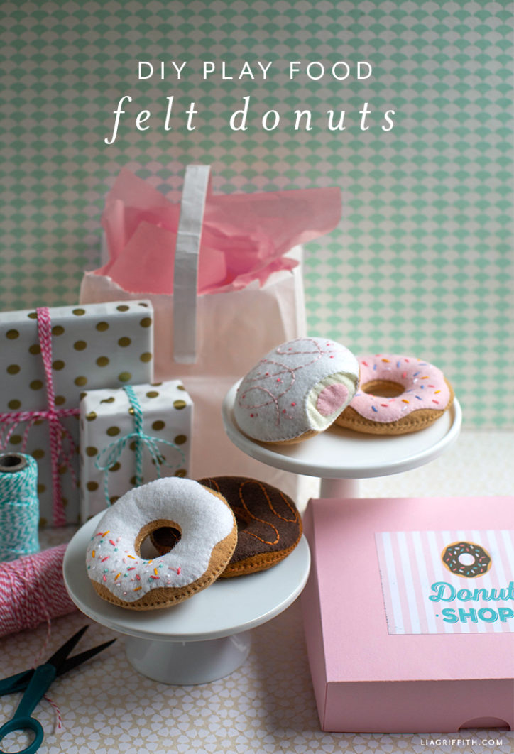 DIY Play Food for Kids: How to Make Felt Donuts - Lia Griffith