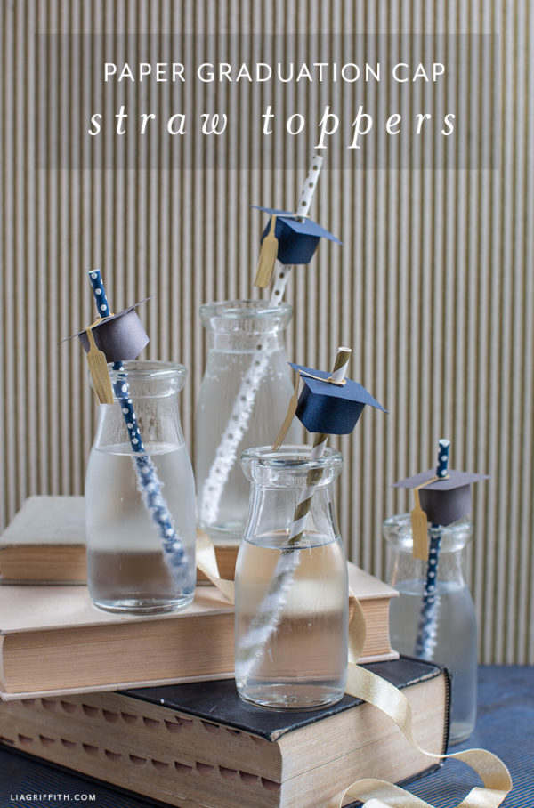 Graduation Party Straw Toppers - Lia Griffith
